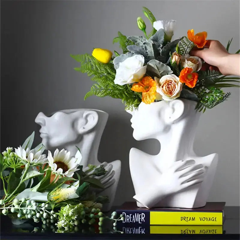 Human Head Flower Vase-Free Worldwide Shipping-30 Days Money-Back ...