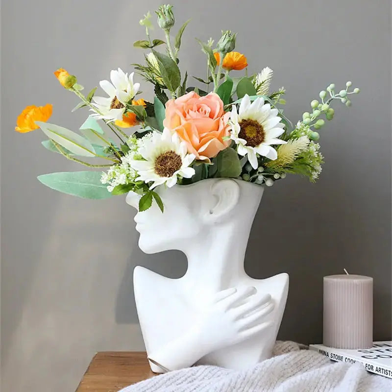 Human Head Flower Vase-Free Worldwide Shipping-30 Days Money-Back ...