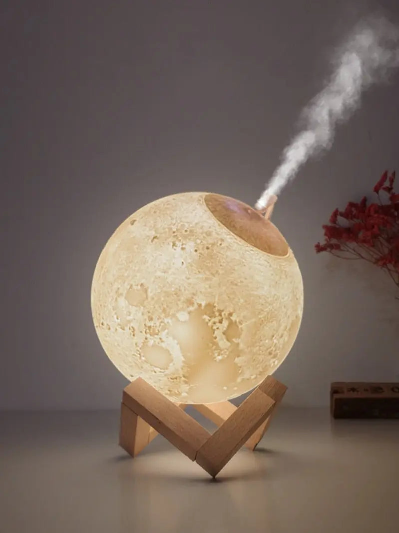 Moon Ultrasonic Air Humidifier-Free Worldwide Shipping-30 Days Money ...