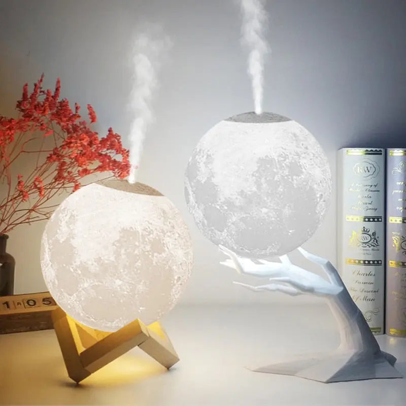 Moon Ultrasonic Air Humidifier-Free Worldwide Shipping-30 Days Money ...