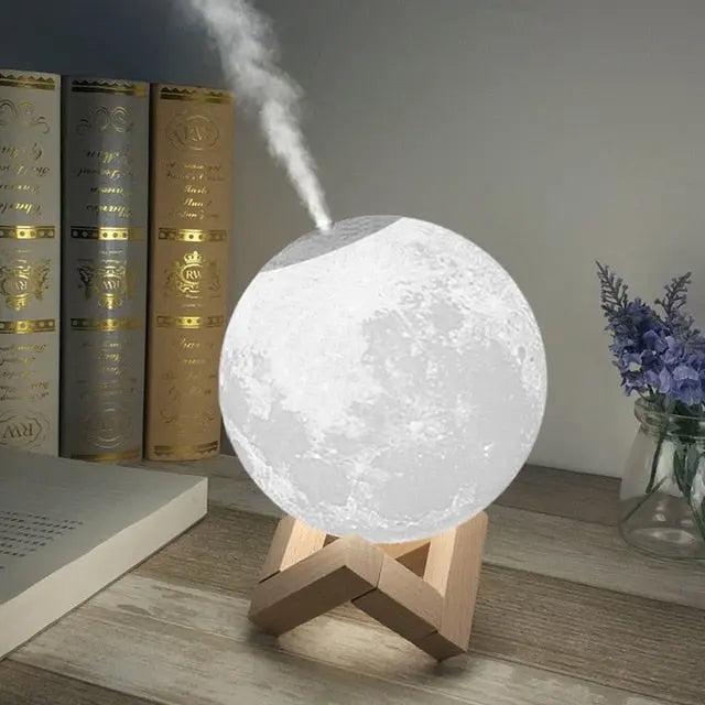 Moon Ultrasonic Air Humidifier-Free Worldwide Shipping-30 Days Money ...