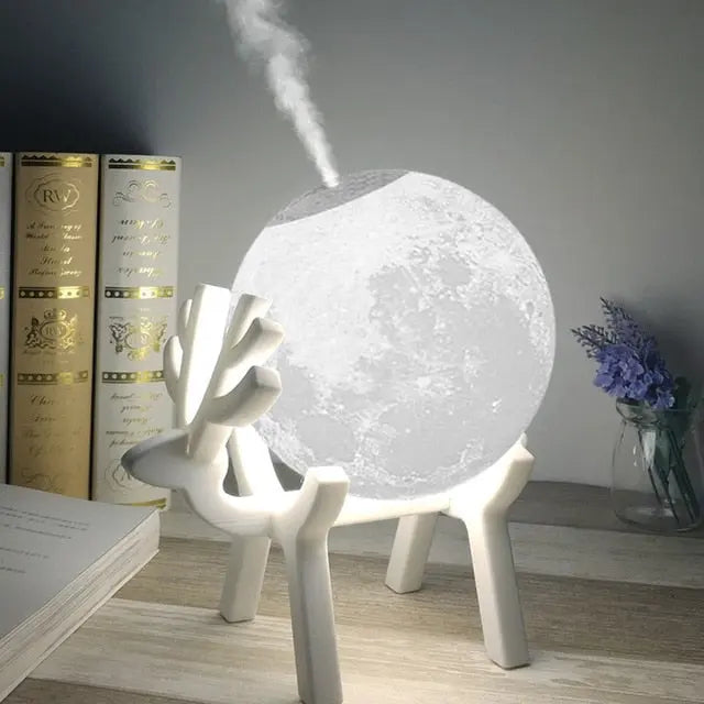 Moon Ultrasonic Air Humidifier-Free Worldwide Shipping-30 Days Money ...